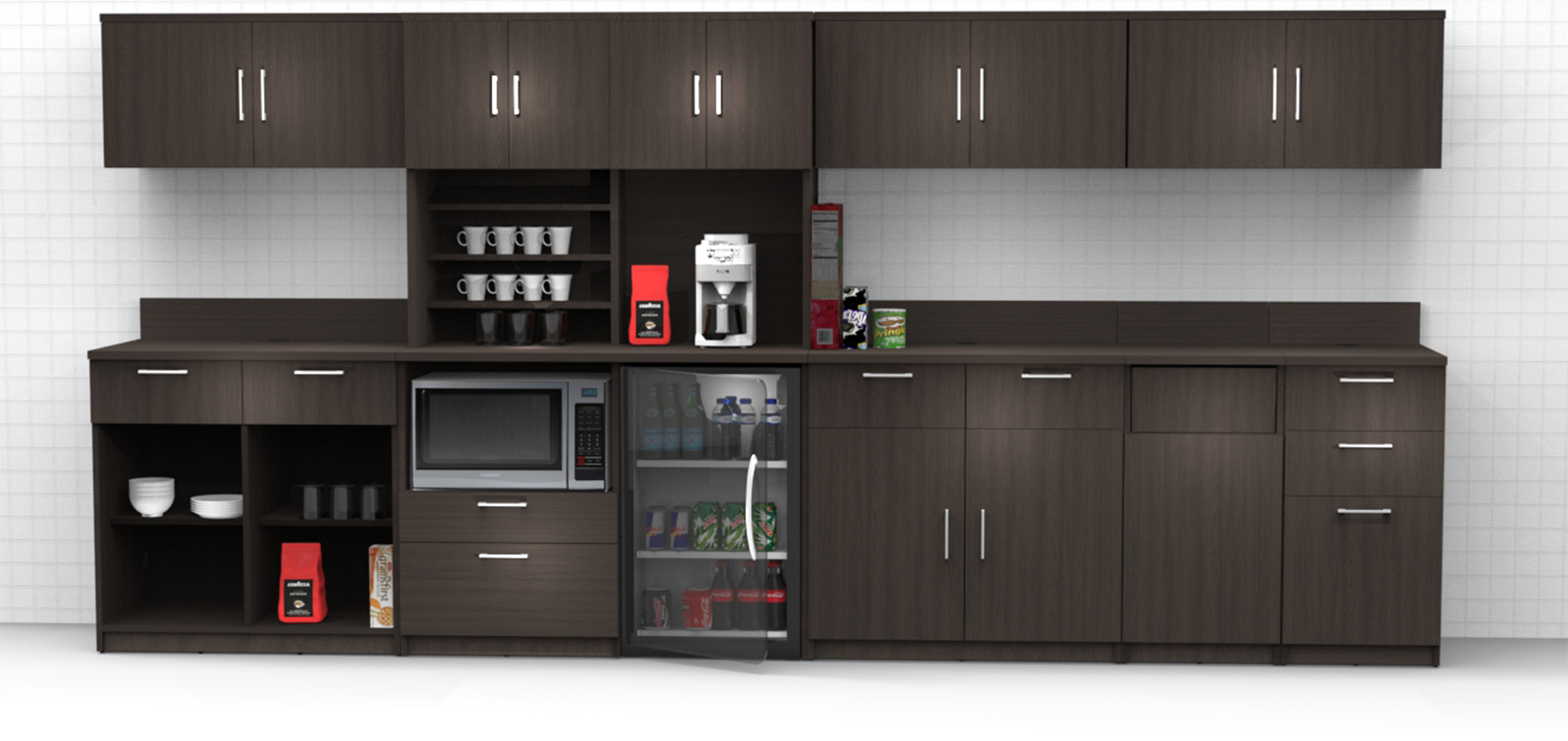 Breaktime Buffet Sideboard Kitchen Break Room Lunch Coffee Kitchenette ...