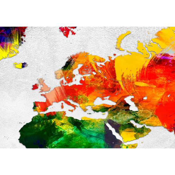 East Urban Home " World Map: Colored Revolution " | Wayfair