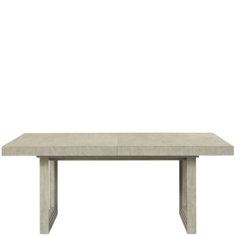 Canora Grey Judye Extendable Rubberwood Solid Wood Dining Table ...