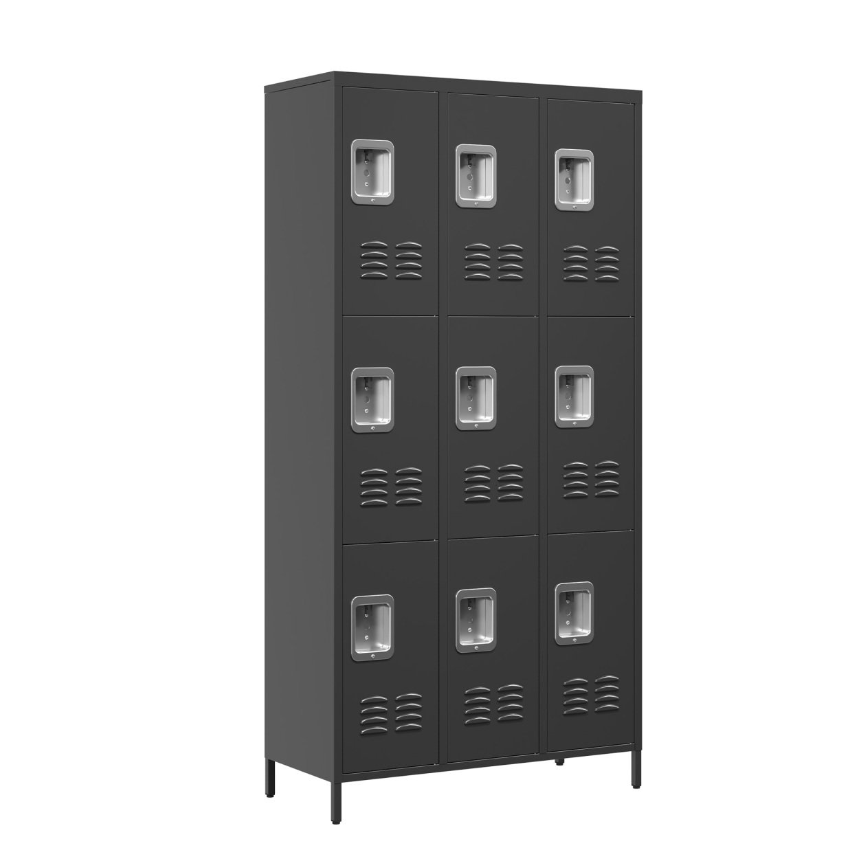Latitude Run® 9 Door 72"H Metal Lockers With Lock For Employees,School ...