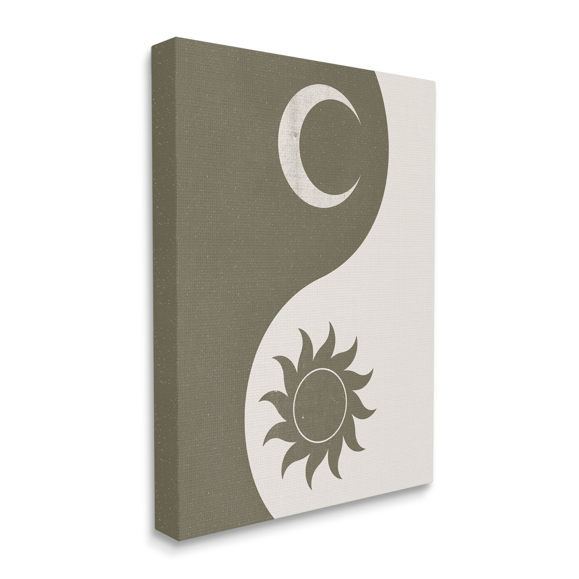 Stupell Industries Solar & Lunar Yin Yang Shape Spiritual Motif by JJ ...