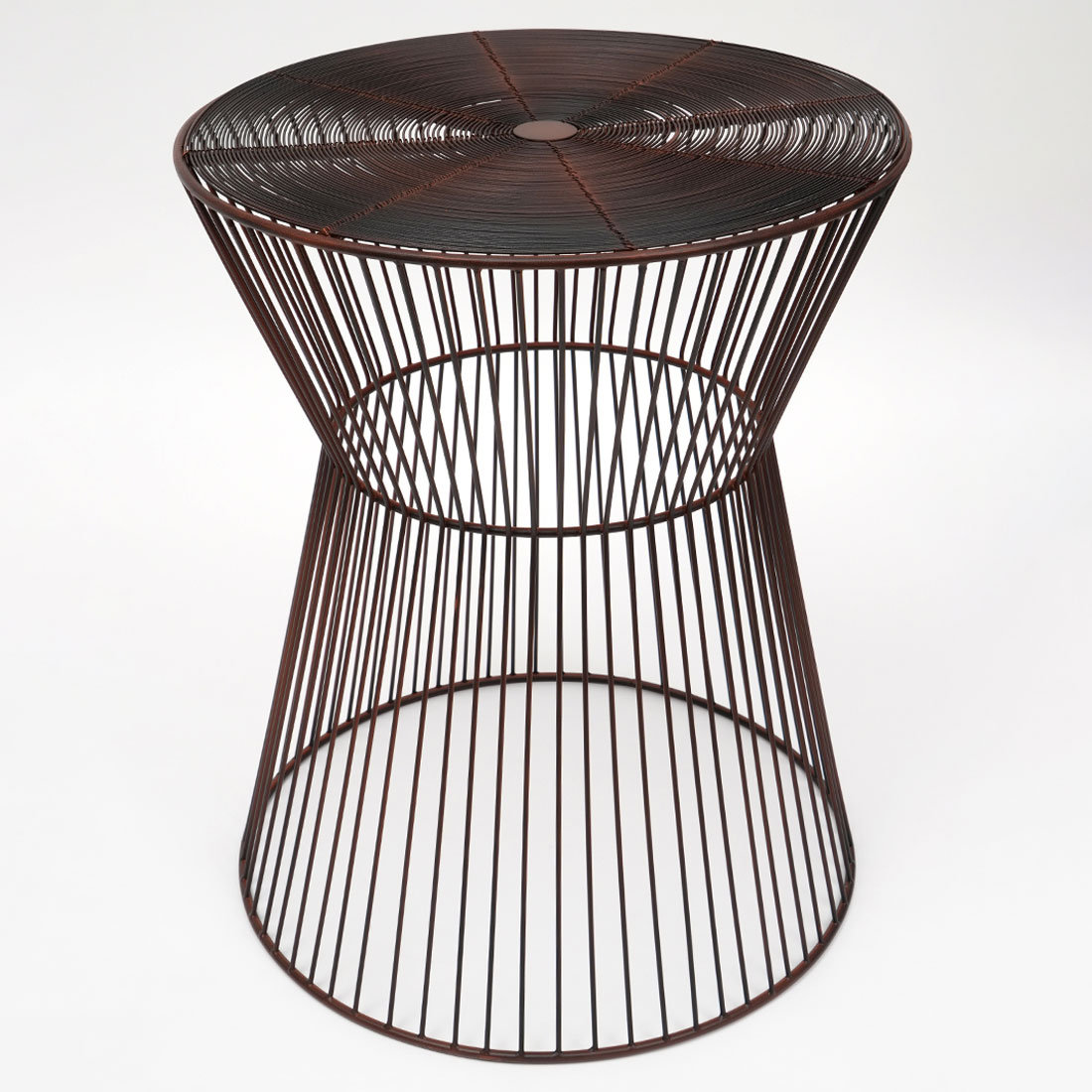 17 Stories Gesica Modern Iron End Table, Accent End Table, Plant Stand ...