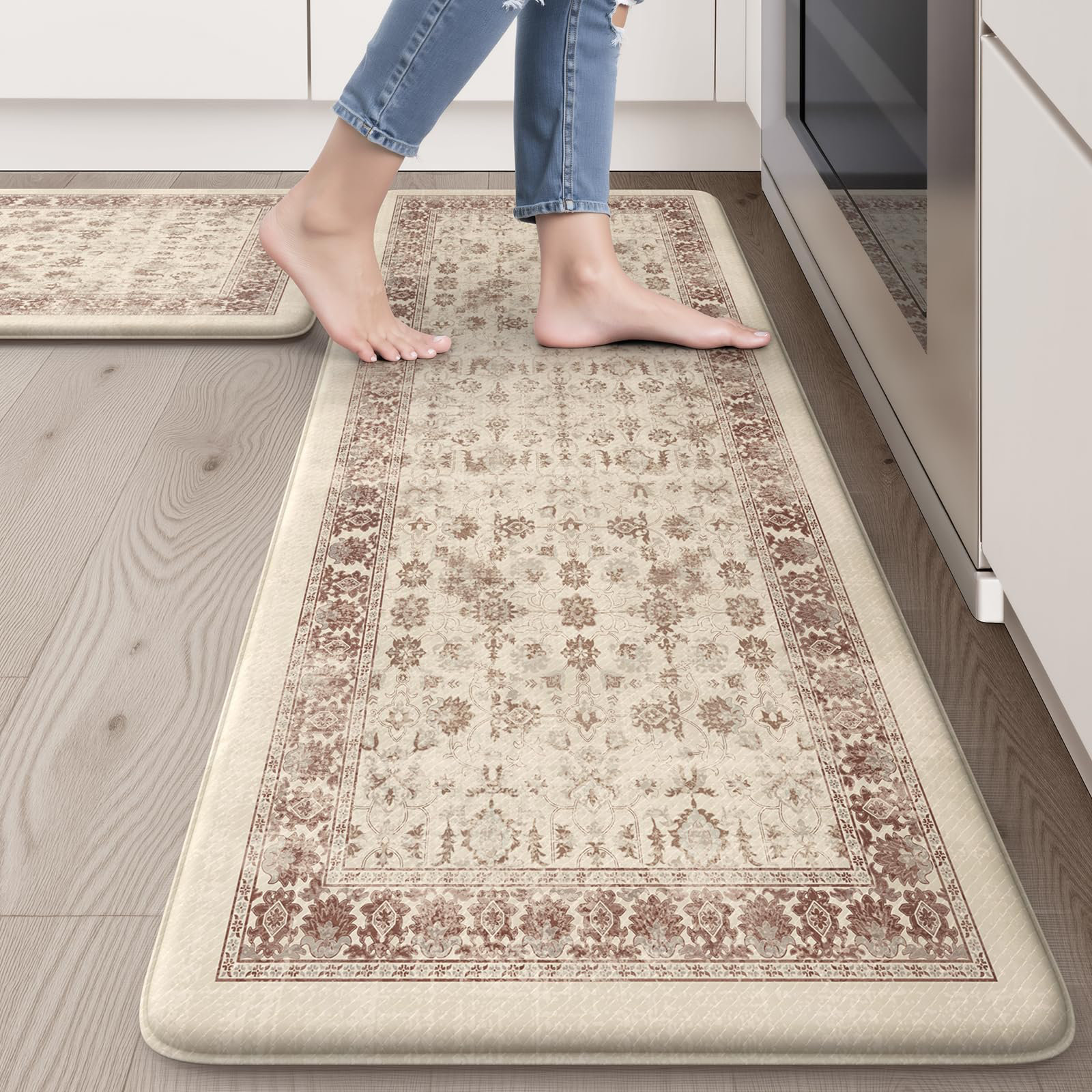 Charlton Home® Ergonomic Comfort Memory Foam Kitchen Mat | Wayfair