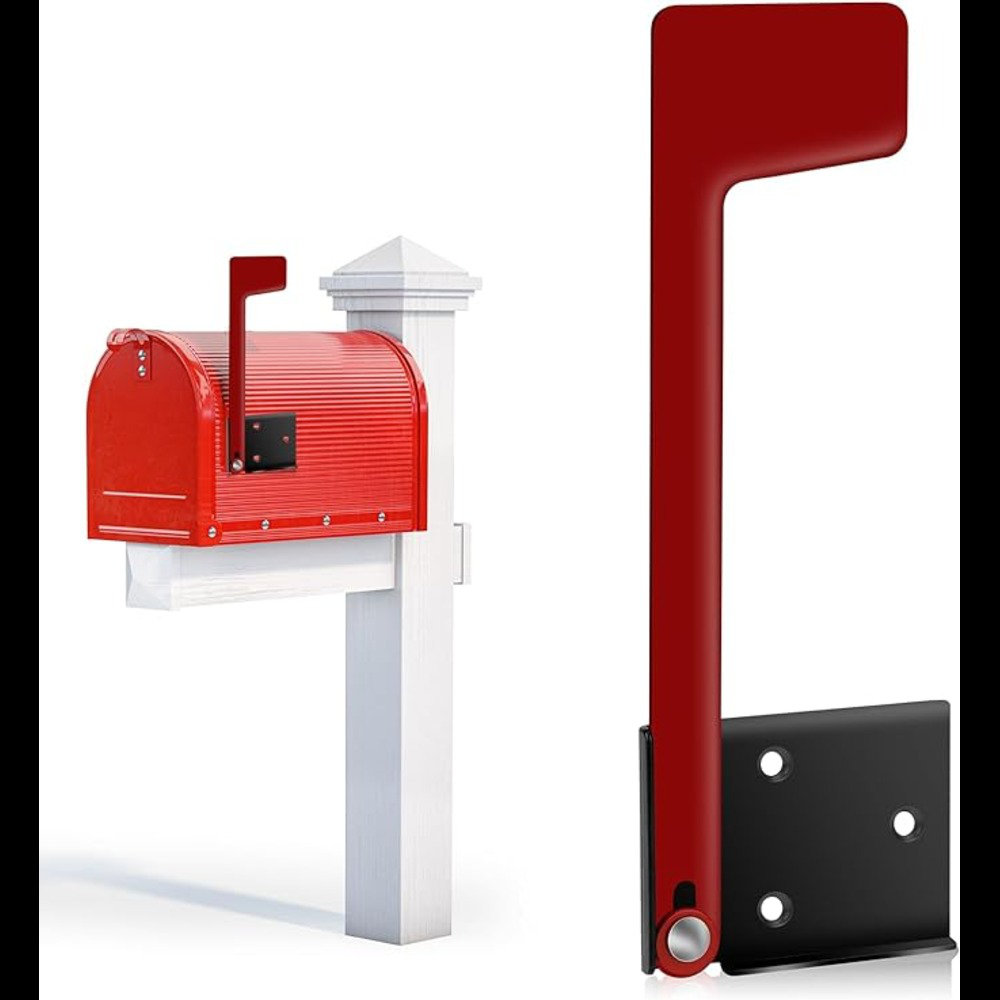 Invenitiah Professional Mailbox Flag Galvanized Steel,Mailbox ...