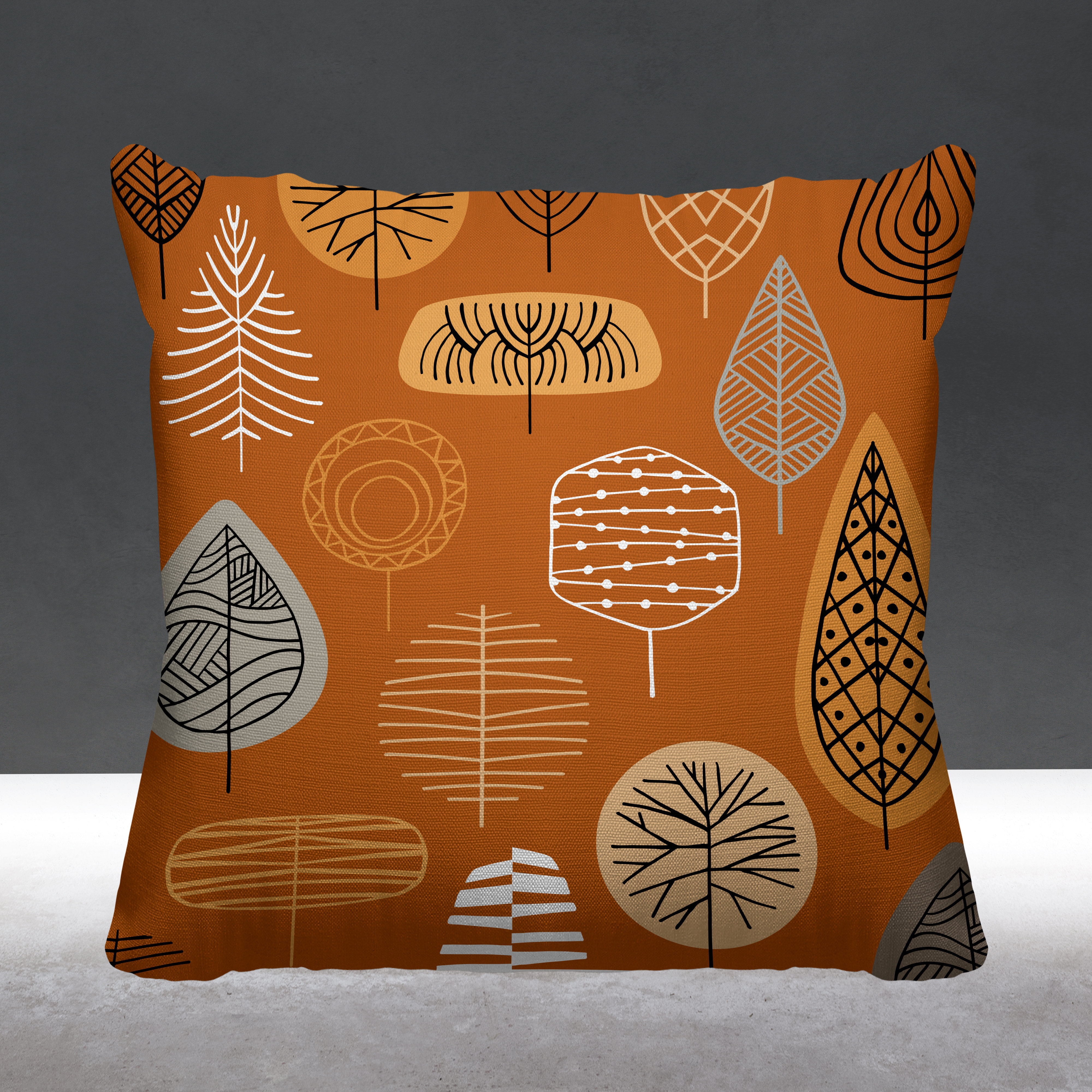 ULLI HOME Felicity Autumn Trees Indoor/Outdoor Throw Pillow & Reviews ...