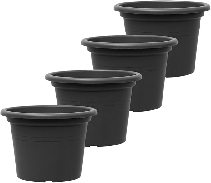 Winston Porter Recyclable Planter Pot, Round,Large (4 Pack) | Wayfair
