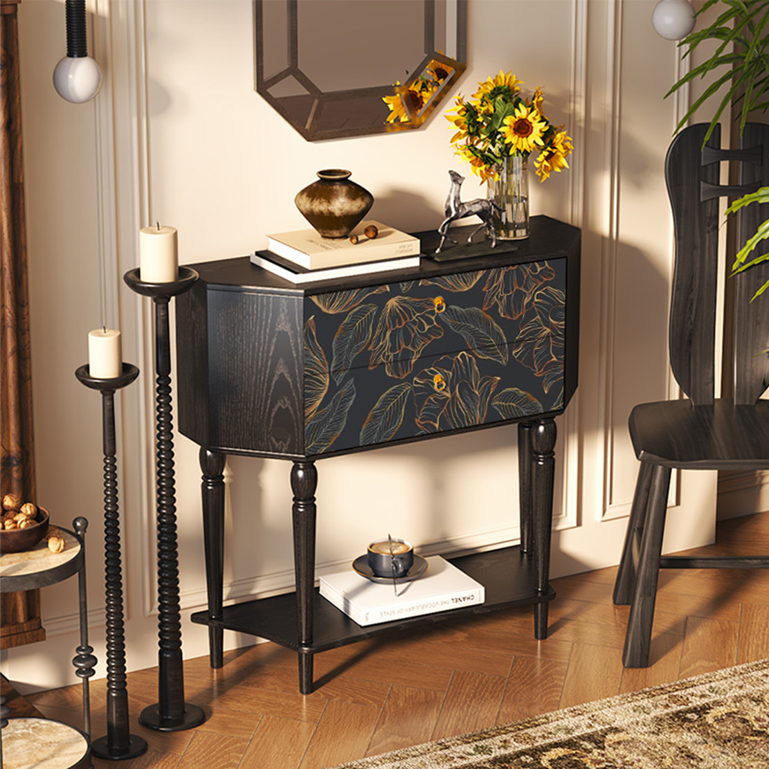 interanest Retro Minimalist Multifunctional Art Console Table | Wayfair