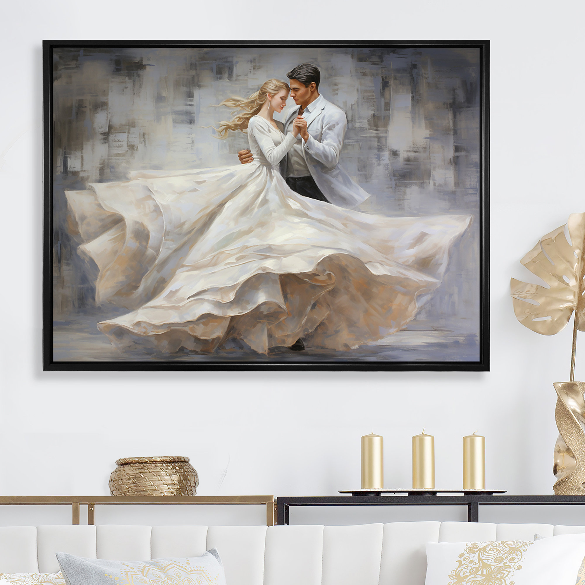 Winston Porter Dance Waltz In White IV On Canvas Print | Wayfair