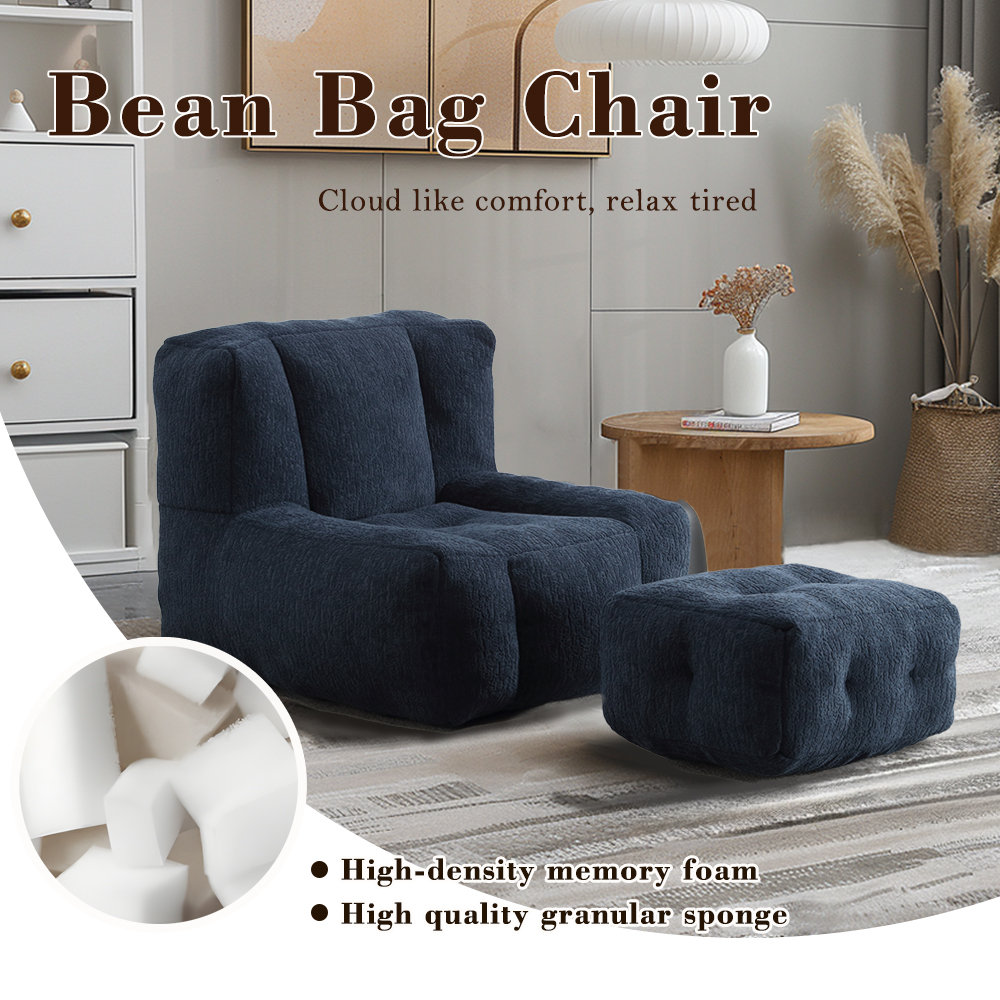 Caprilla Luxmod Luxurious Comfort Bean Bag Chair - Wayfair Canada
