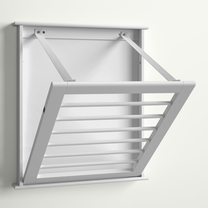 Andover Mills™ Wood Foldable Wall-Mounted Drying Rack & Reviews ...