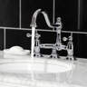 Kingston Brass Restoration Two-Handle 3-Hole Deck Mount Bridge Bathroom ...