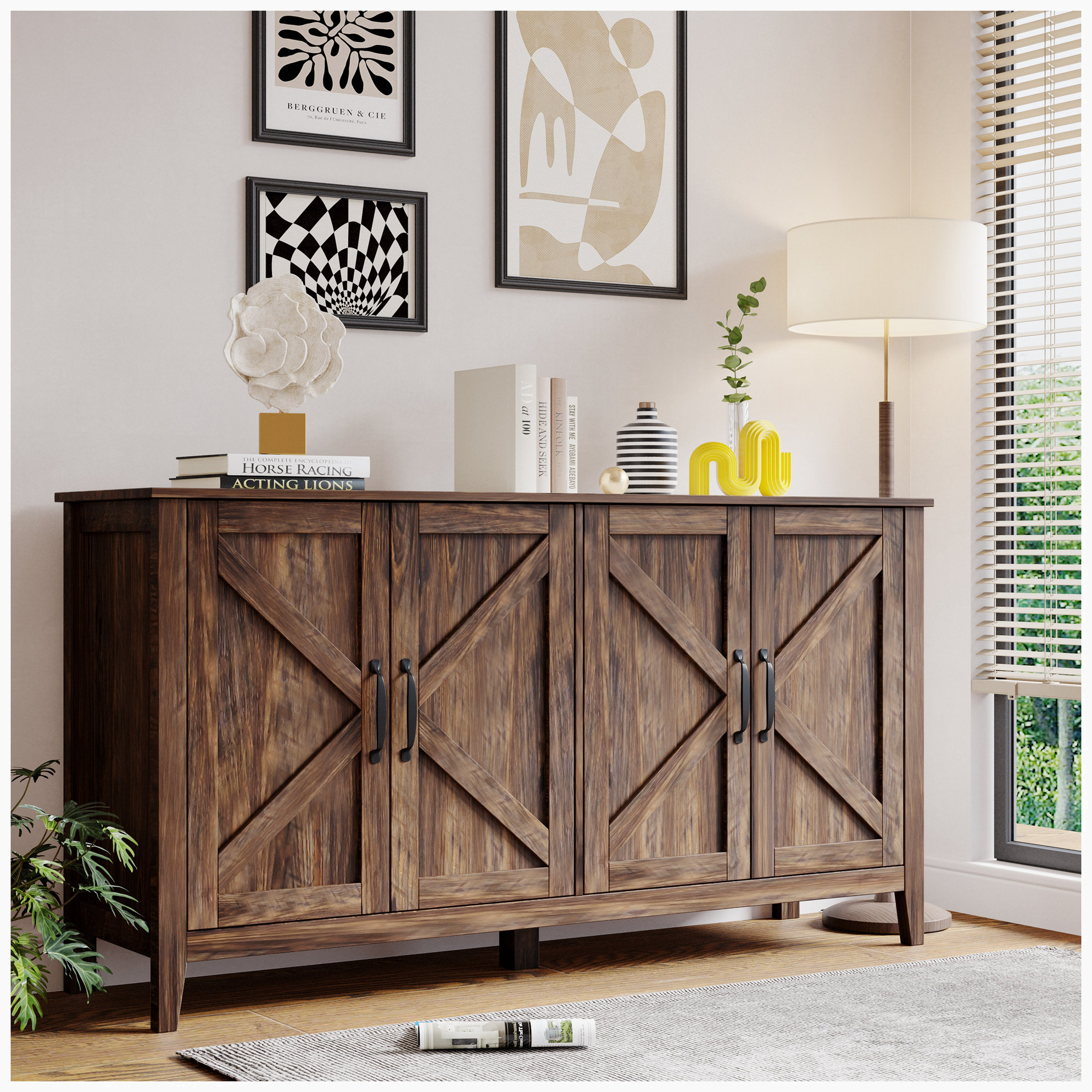Gracie Oaks Trinell 4 - Door Accent Cabinet | Wayfair