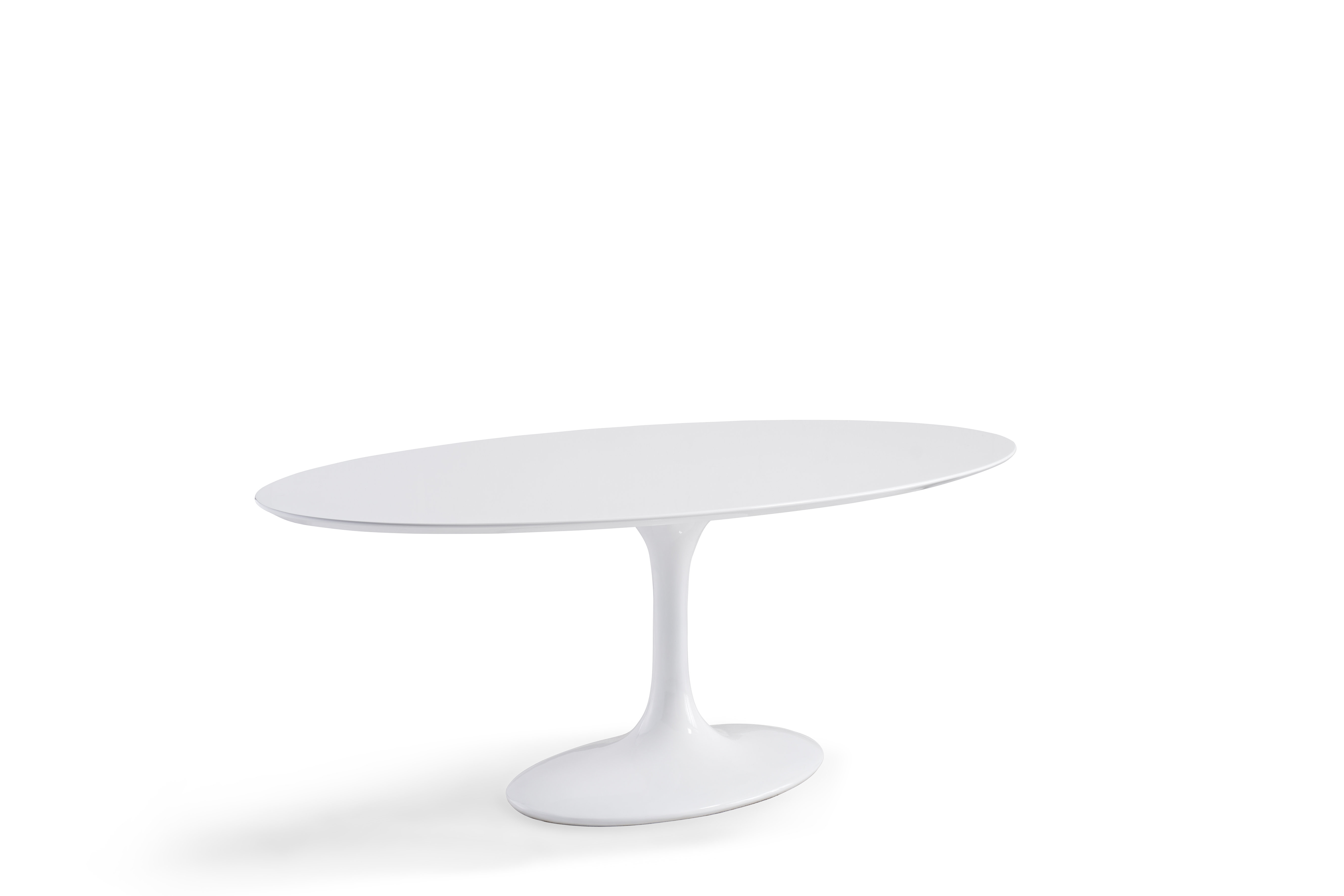 George Oliver Cheatham Courtemanche Lippa White Oval Dining Table ...