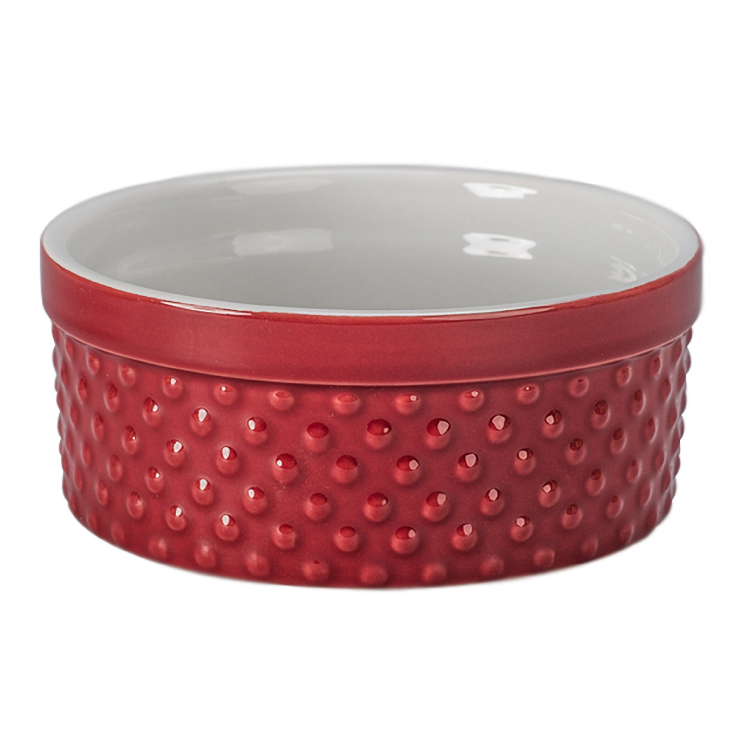 BIA Cordon Bleu 1-Quart Porcelain Hobnail Textured Round Souffle Dish ...