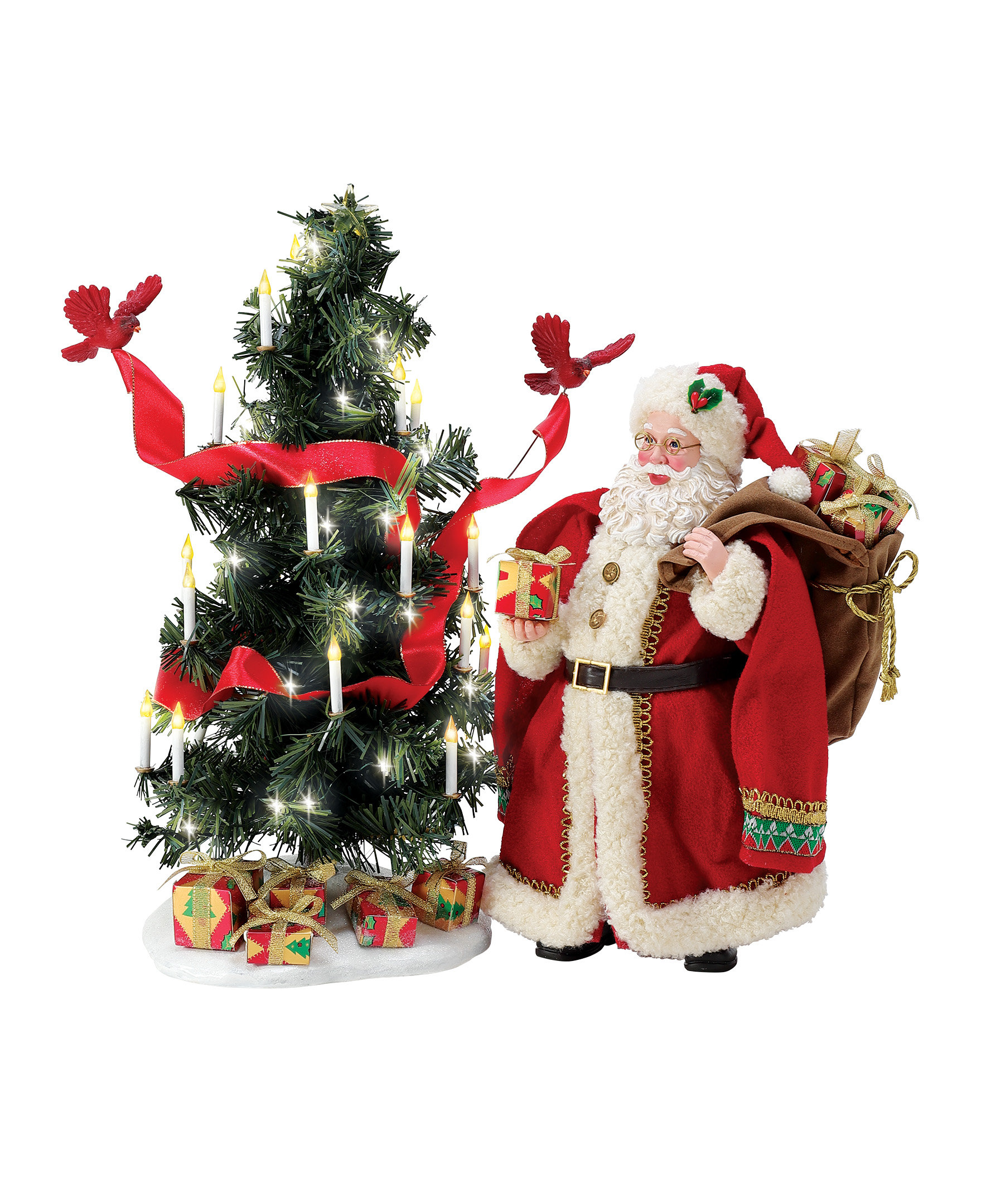 Department 56 Possible Dreams Santa Cardinal Christmas Figurine 15in H ...