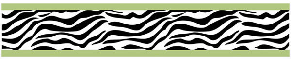 Sweet Jojo Designs Zebra 15' x 6" Animal Print Border Wallpaper ...