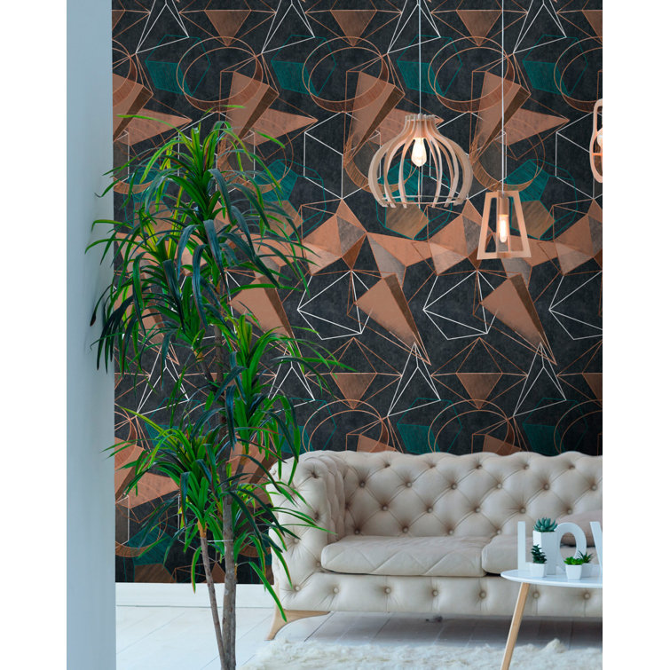 Mind The Gap The Art Of Abstract Geometric Wallpaper Roll | Perigold