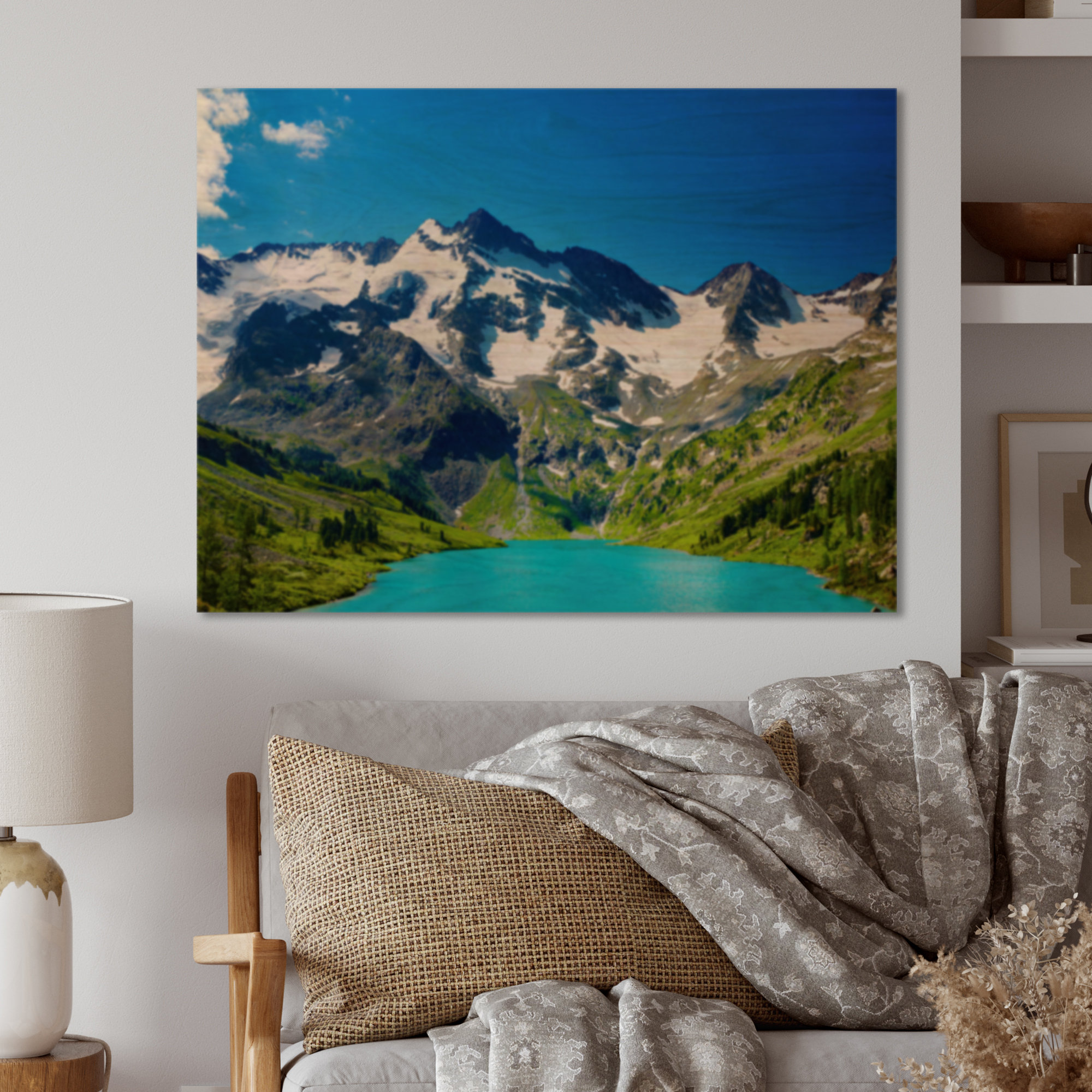 Millwood Pines Green Mountain Lake - Lake House Wood Wall Art Panels ...