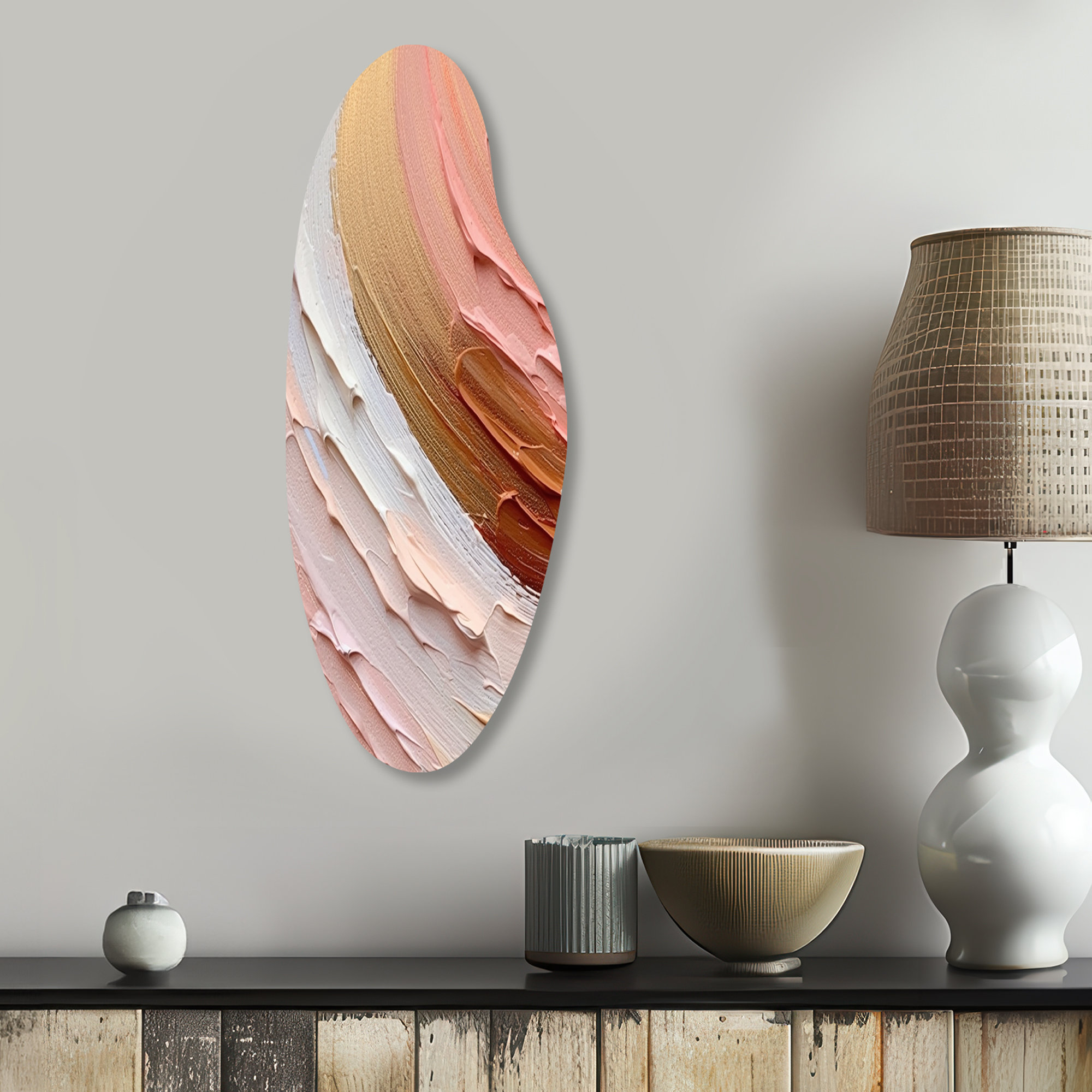 Ivy Bronx Sotiraq - Abstract Spirals Curved Shape Metal Wall Sculpture ...