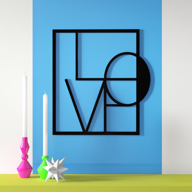 Hashtag Home Metal Typography Wall Decor & Reviews | Wayfair.co.uk