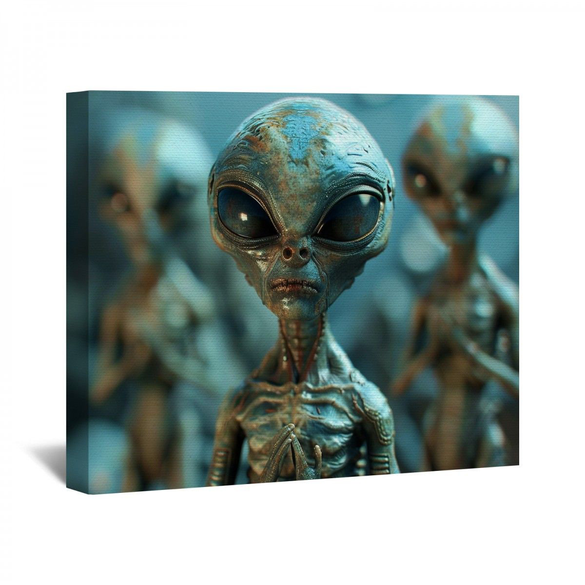 Millwood Pines Aliens Framed On Canvas Print | Wayfair