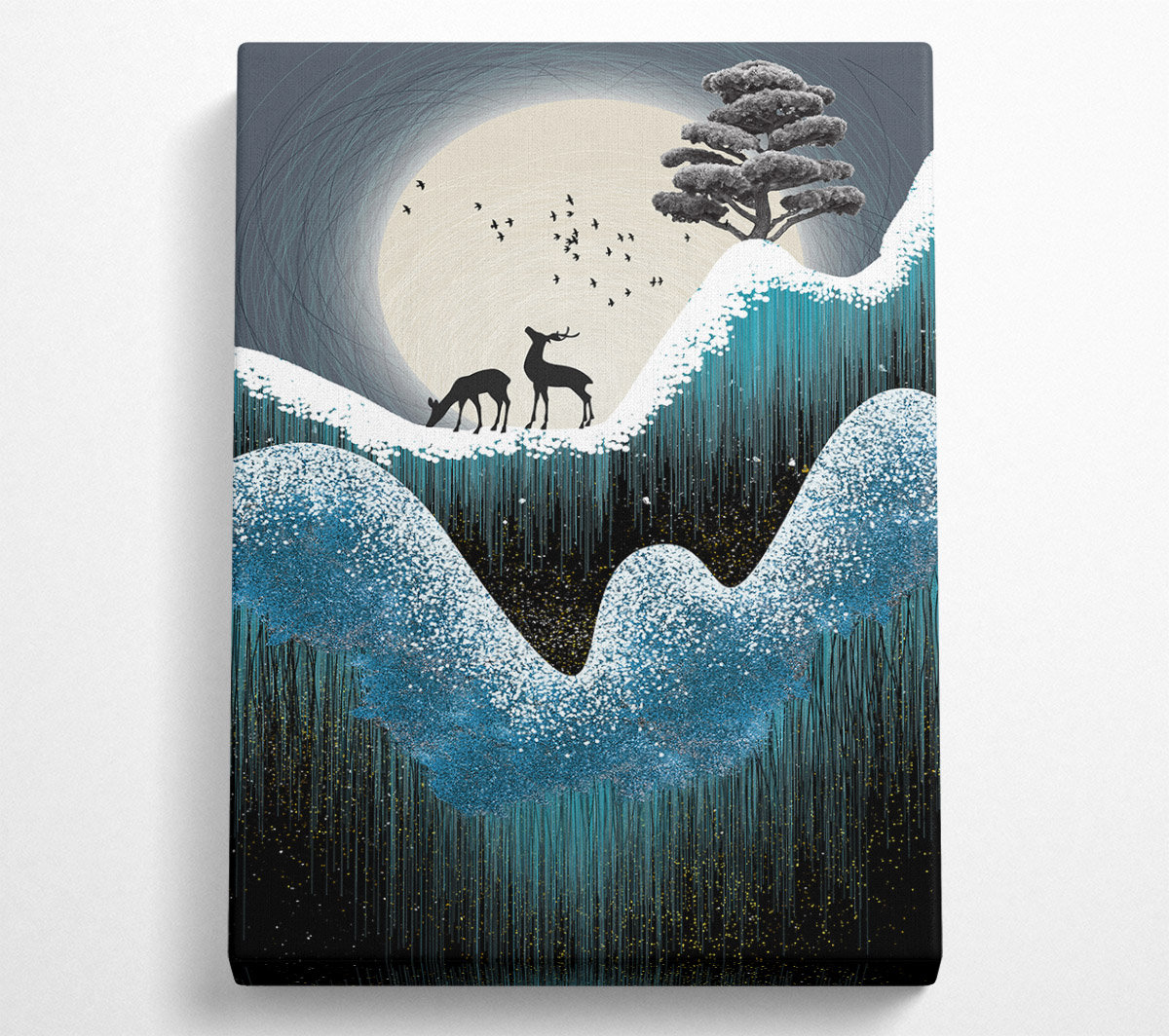 Alpen Home Deer Ice Drip Canvas Print | Wayfair.co.uk
