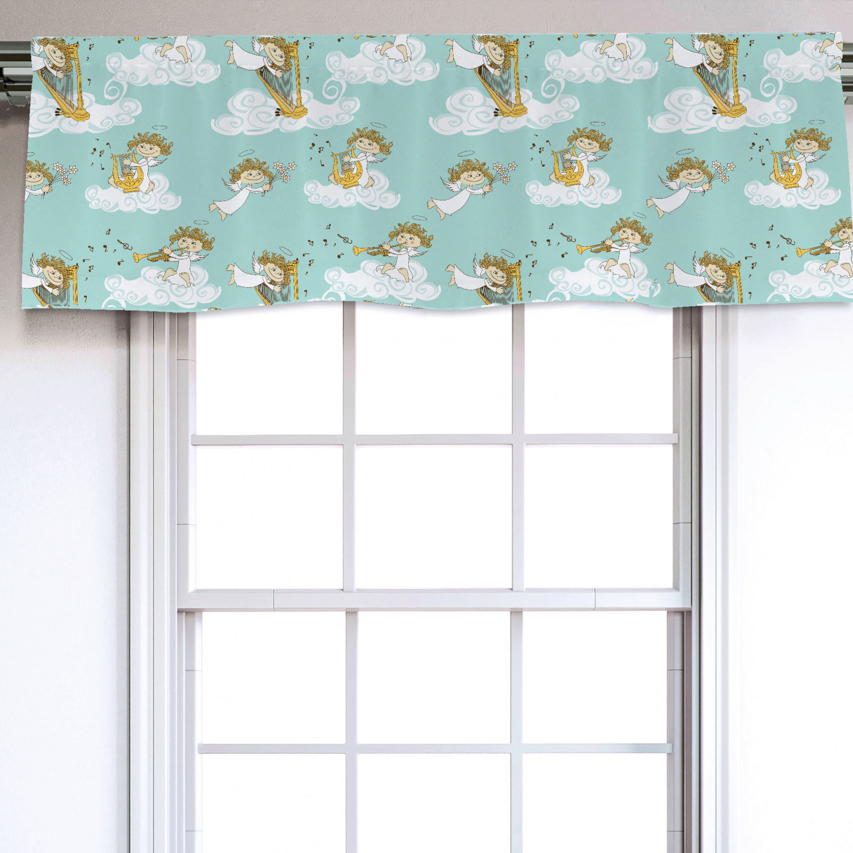 East Urban Home Angel 54" Window Valance | Wayfair