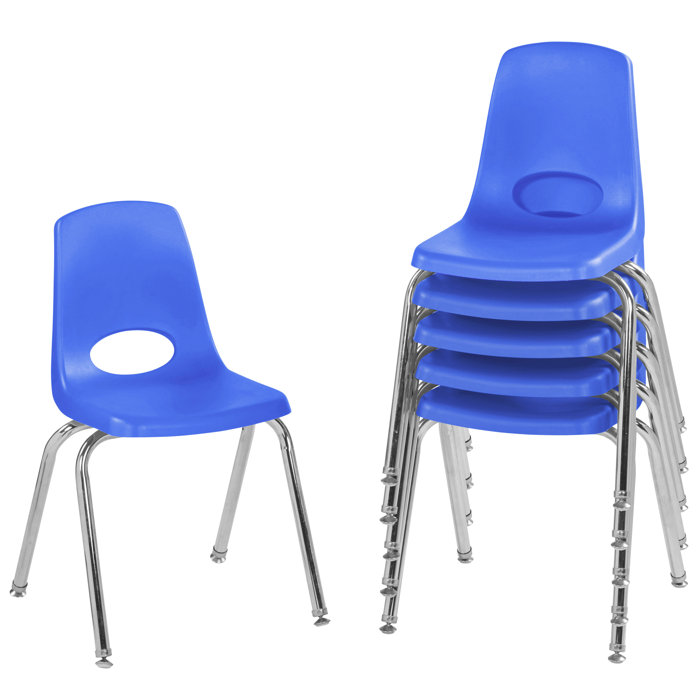 Factory Direct Partners Stacking Classroom Chair ( Set of 6 ) & Reviews ...