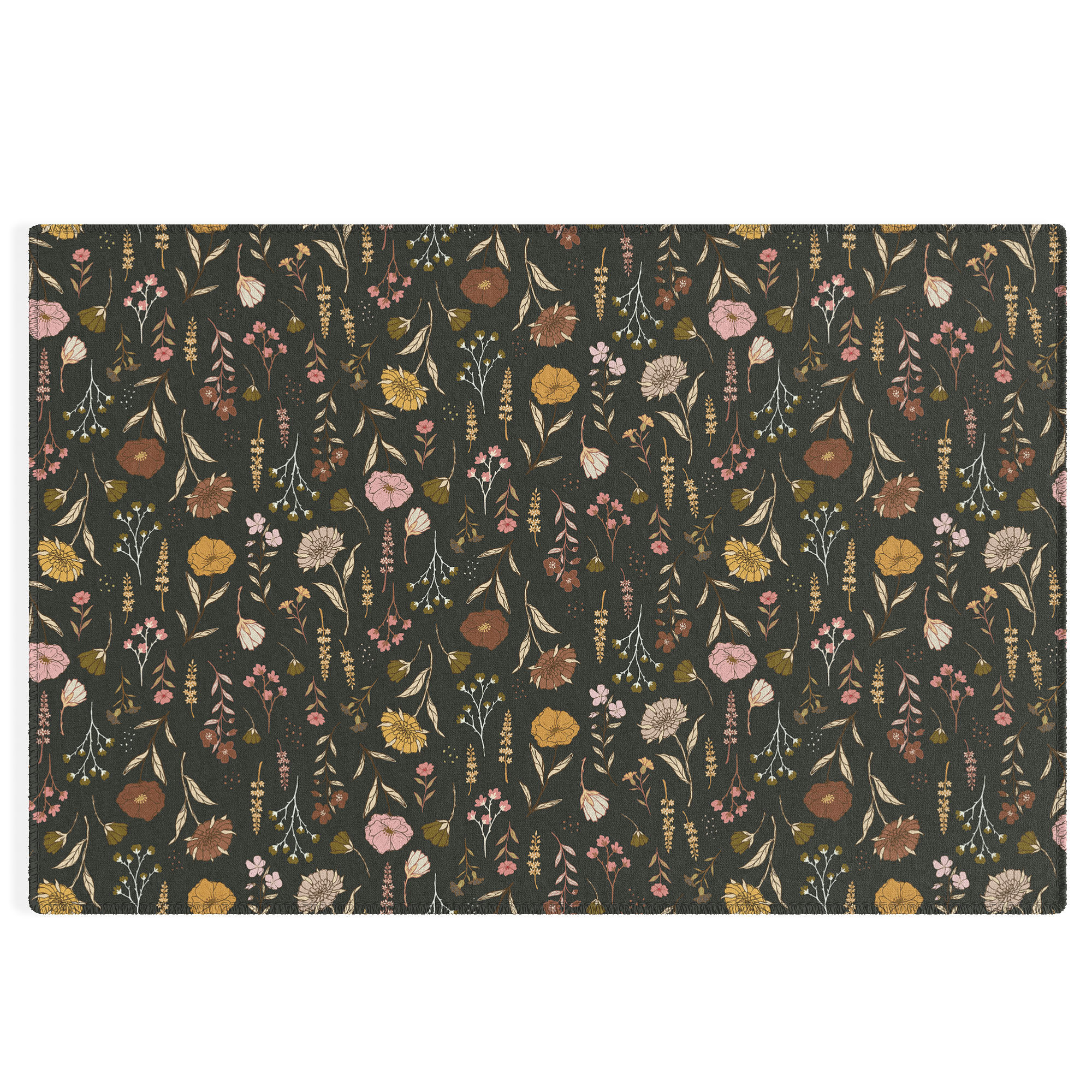 Wildon Home® Rectangle Talan Floral Machine Made Flatweave Polyester ...