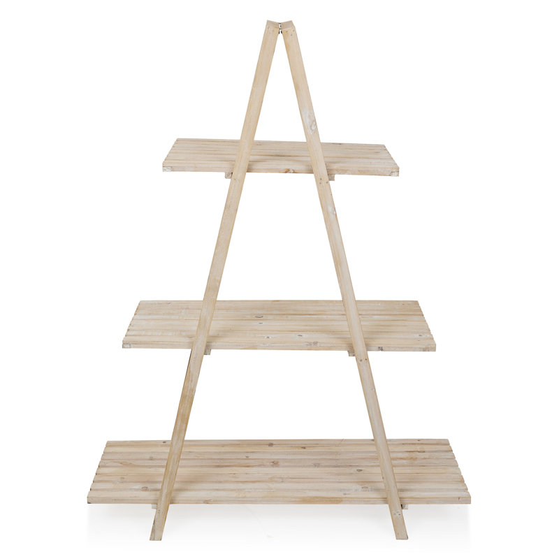 Loon Peak® Wood 3-Tier Triangular Storage Rack | Wayfair