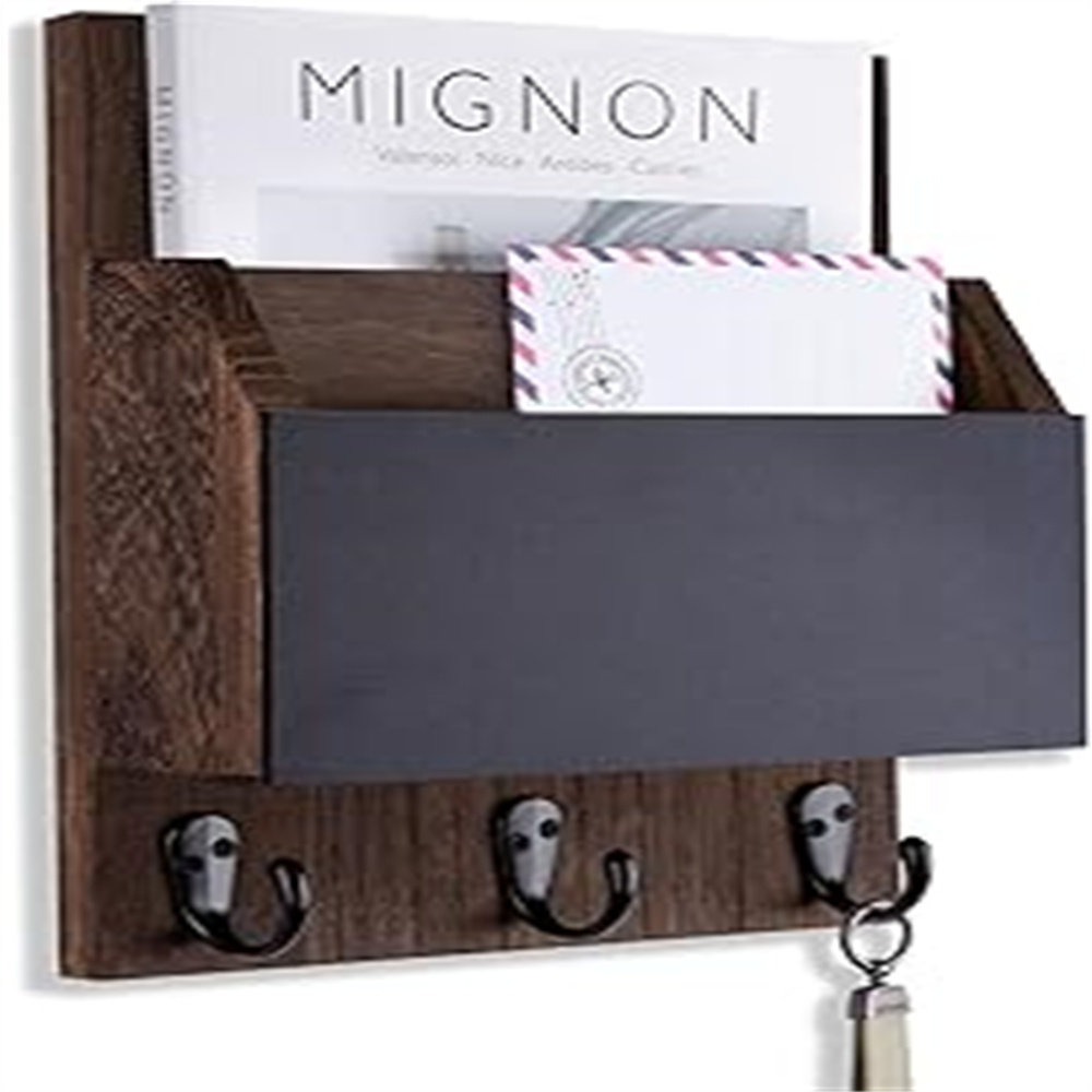 Gracie Oaks Key And Mail Holder For Wall Mount, Entryway Mail Holder ...