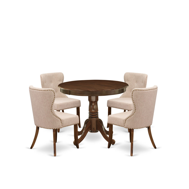Alcott Hill® Kayce 5-Pc Dining Set Consist of a Round Table and 4 ...