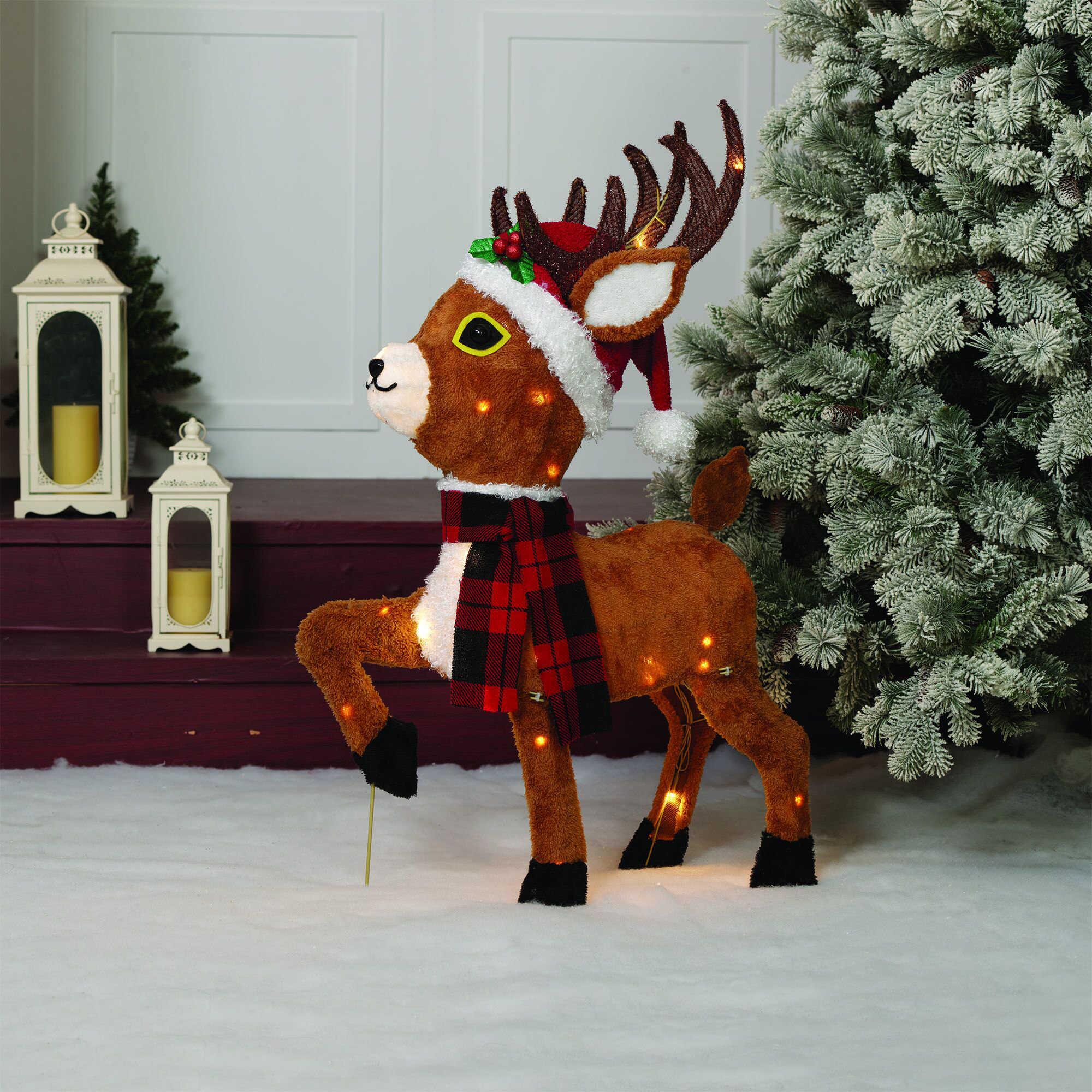 The Holiday Aisle® Plush Reindeer Sculpture & Reviews - Wayfair Canada