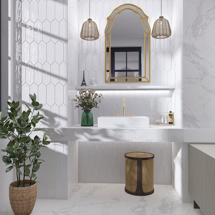 Supreme Tile Taylor 3.94" x 11.81" Ceramic Wall Tile | Wayfair