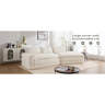 Latitude Run® Plush Cloud Comfort Upholstered Sofa Living Room Elegance ...