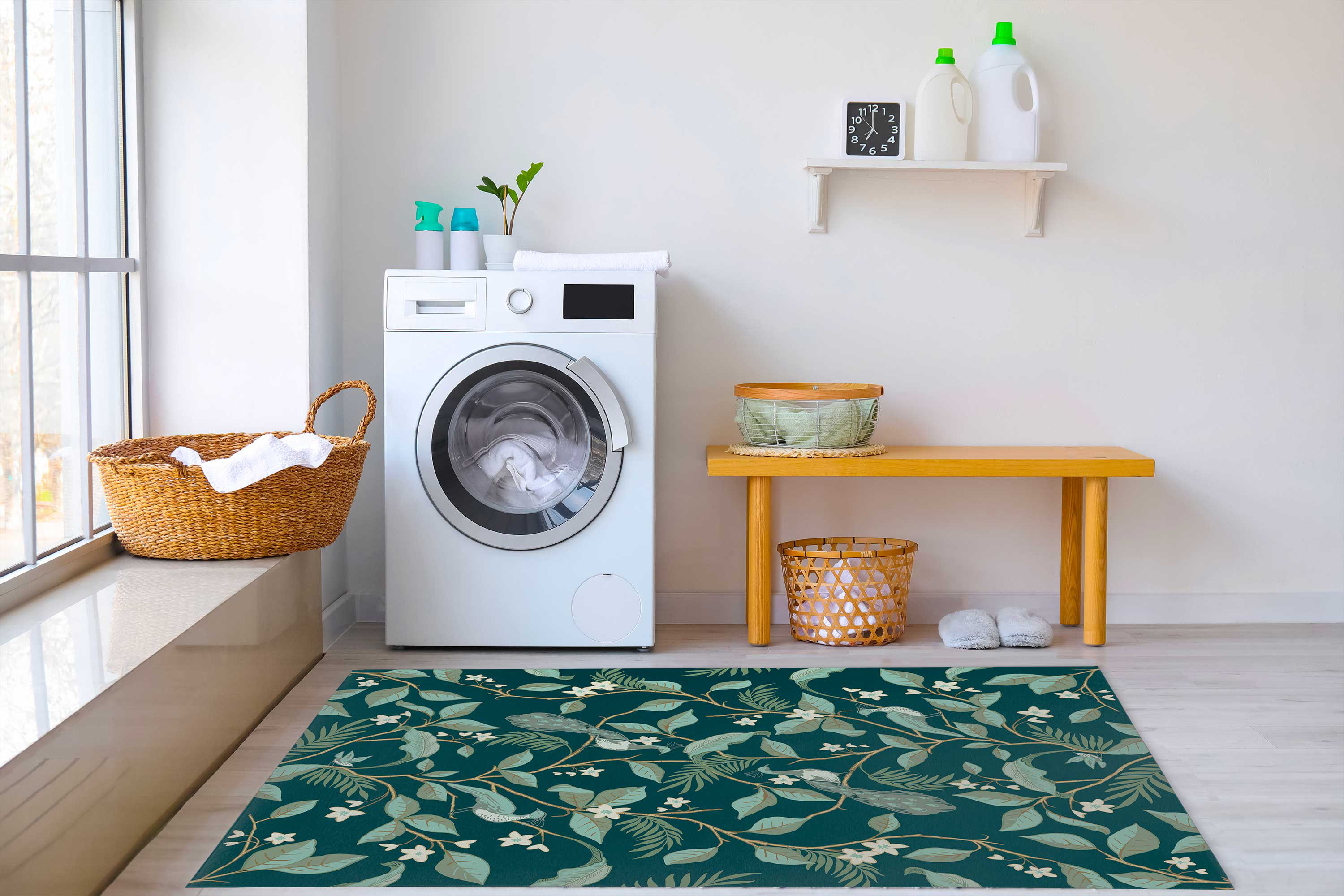 Red Barrel Studio® Summerlin Laundry Mat with Non-Slip Backing | Wayfair