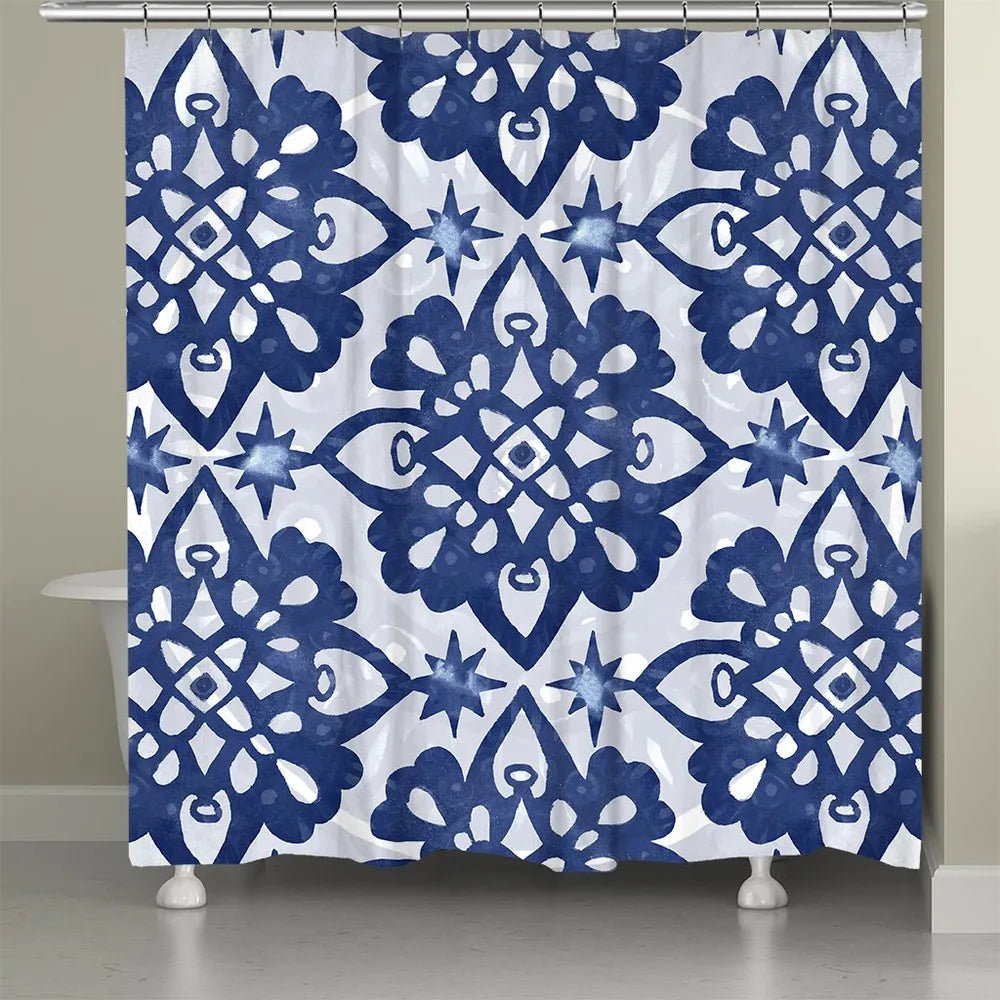 East Urban Home Shanetha Damask Shower Curtain | Wayfair