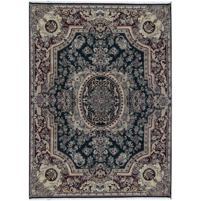 Bokara Rug Co., Inc. Hand-Knotted High-Quality Dark Red Area Rug | Wayfair