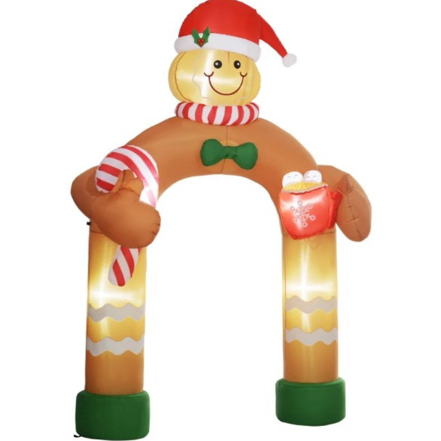 One Allium Way® Large Inflatable Holiday Arch for Outdoor Christmas ...