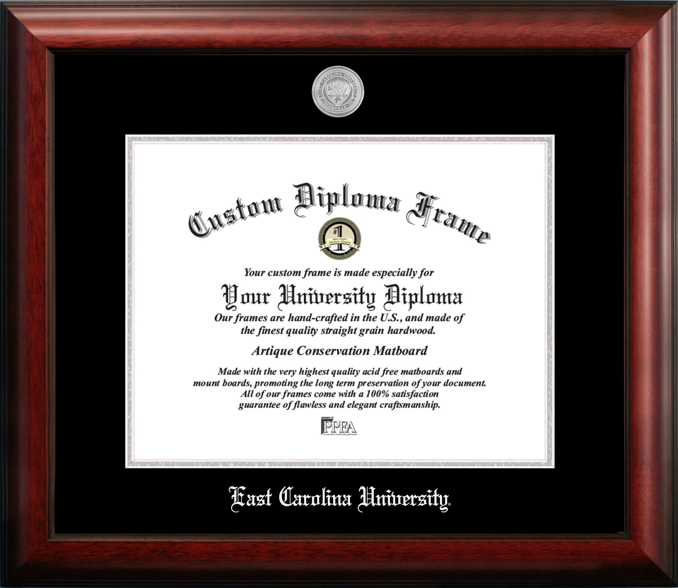 Campus Images East Carolina University Embossed Diploma Picture Frame ...