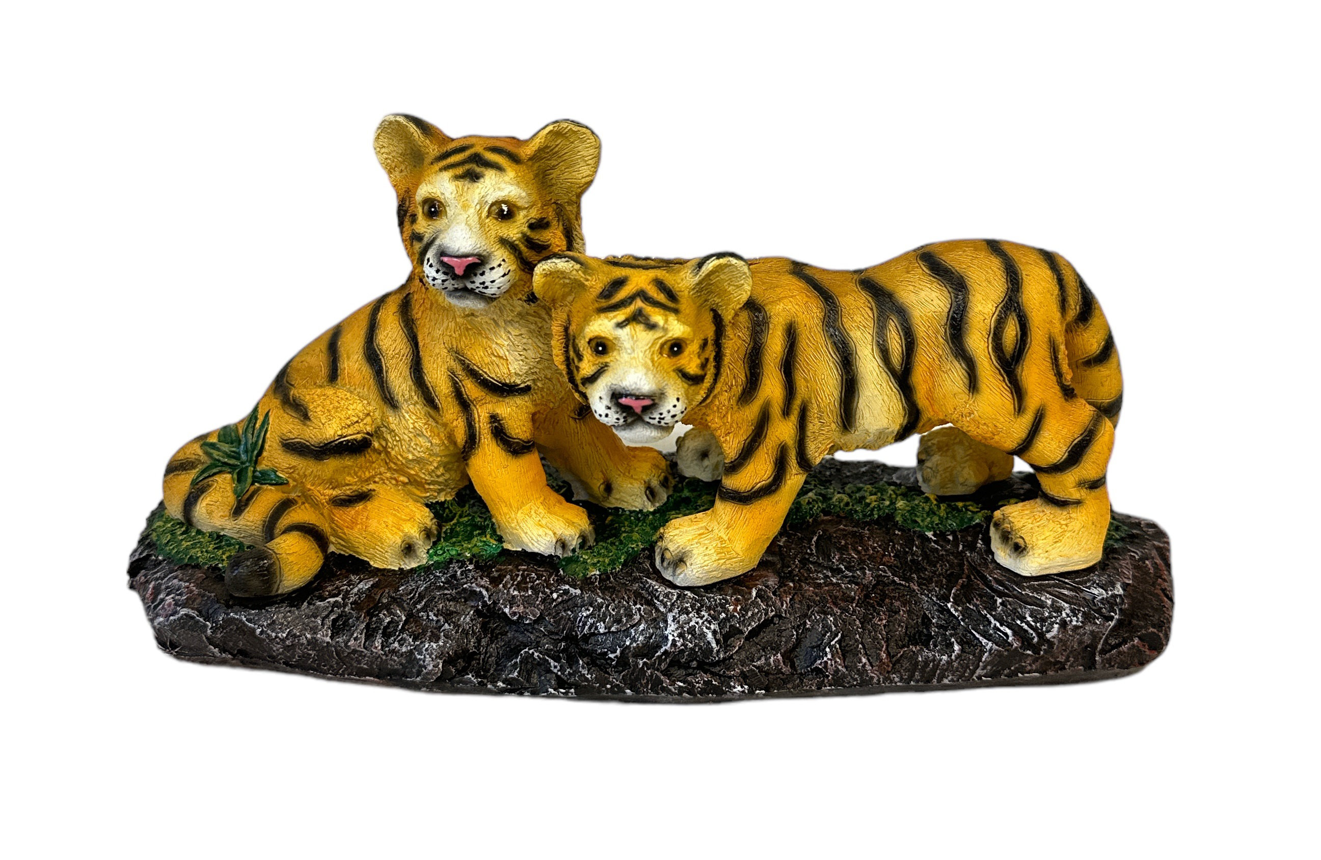 Bungalow Rose Polyresin Tiger Cub Pair Animal Collectible Wild Cat ...