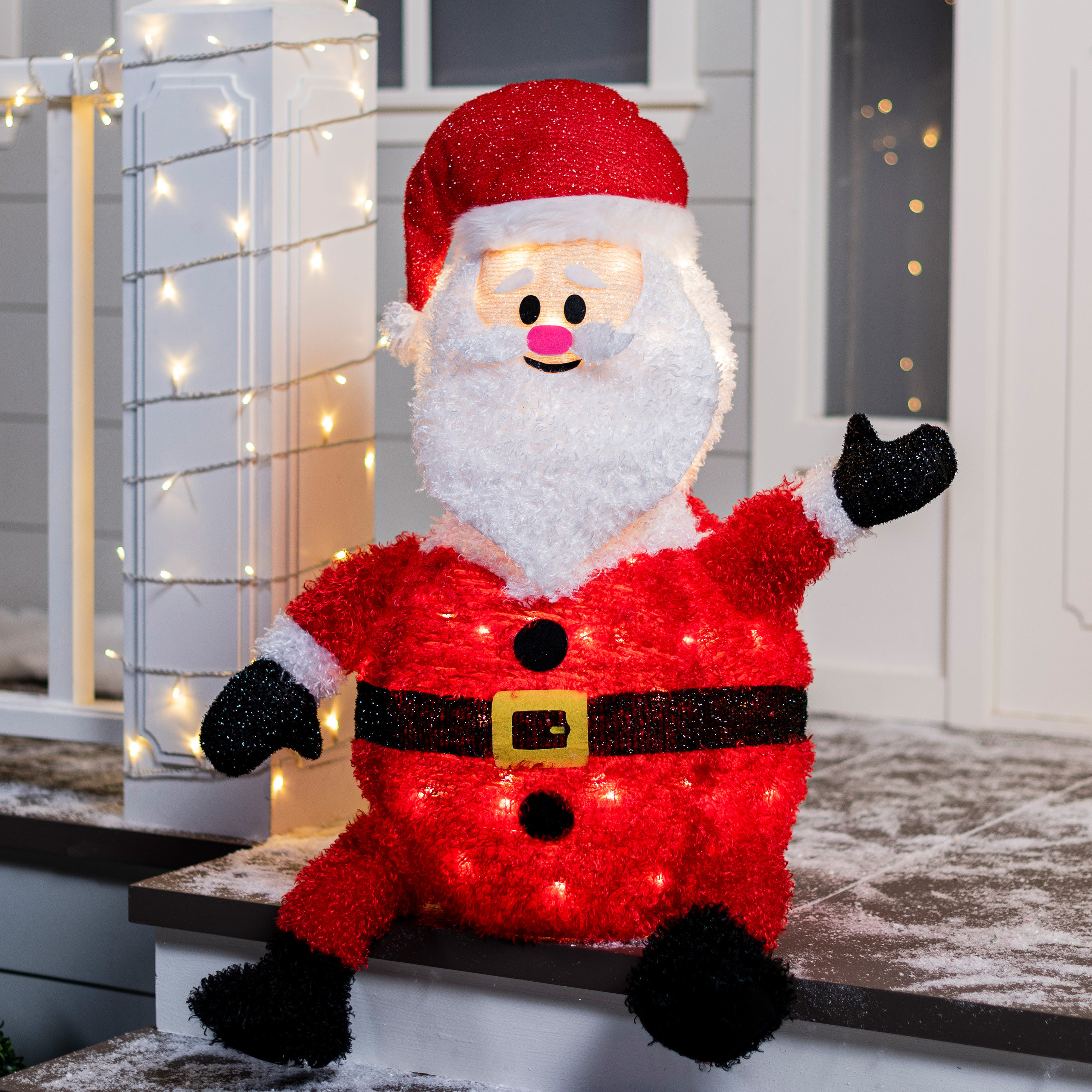 Joiedomi Collapsible Santa Lighted Display & Reviews | Wayfair