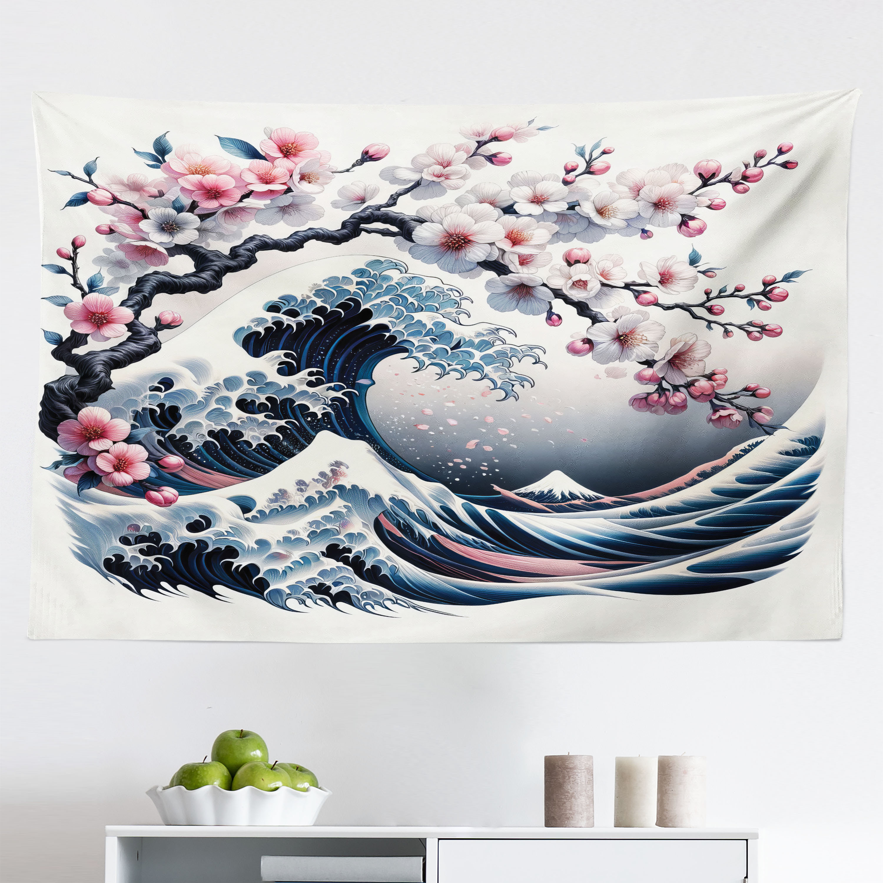 August Grove® August Grove Anime Wall Hanging Tapestry Classic Wave and ...