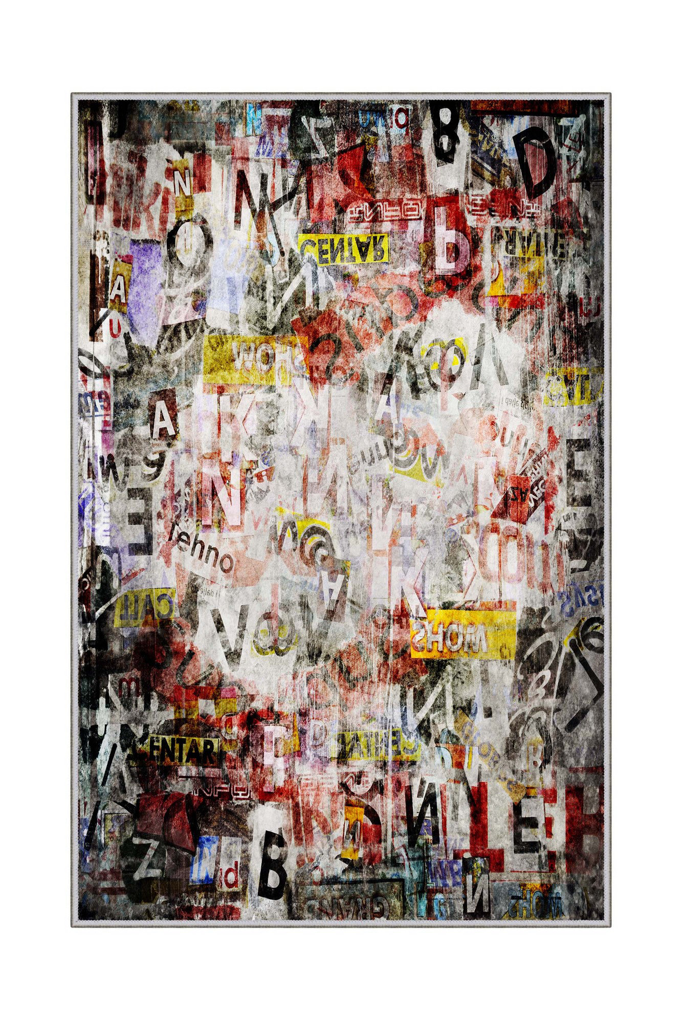 East Urban Home Clare Flatweave Red/Black/Grey Rug - Wayfair Canada