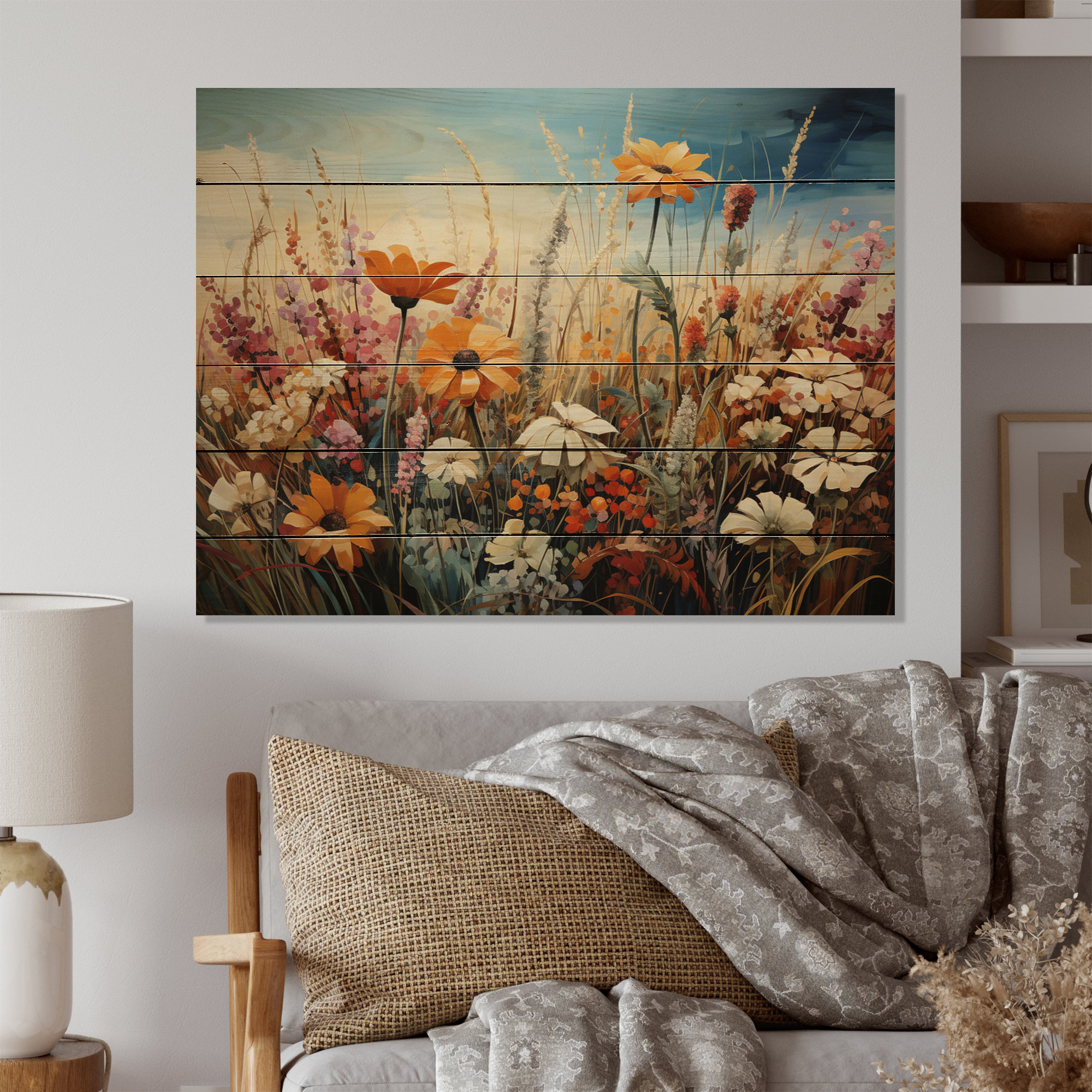 Red Barrel Studio® Lumi Wildflowers Natures Bouquet Pointillism Dot II ...