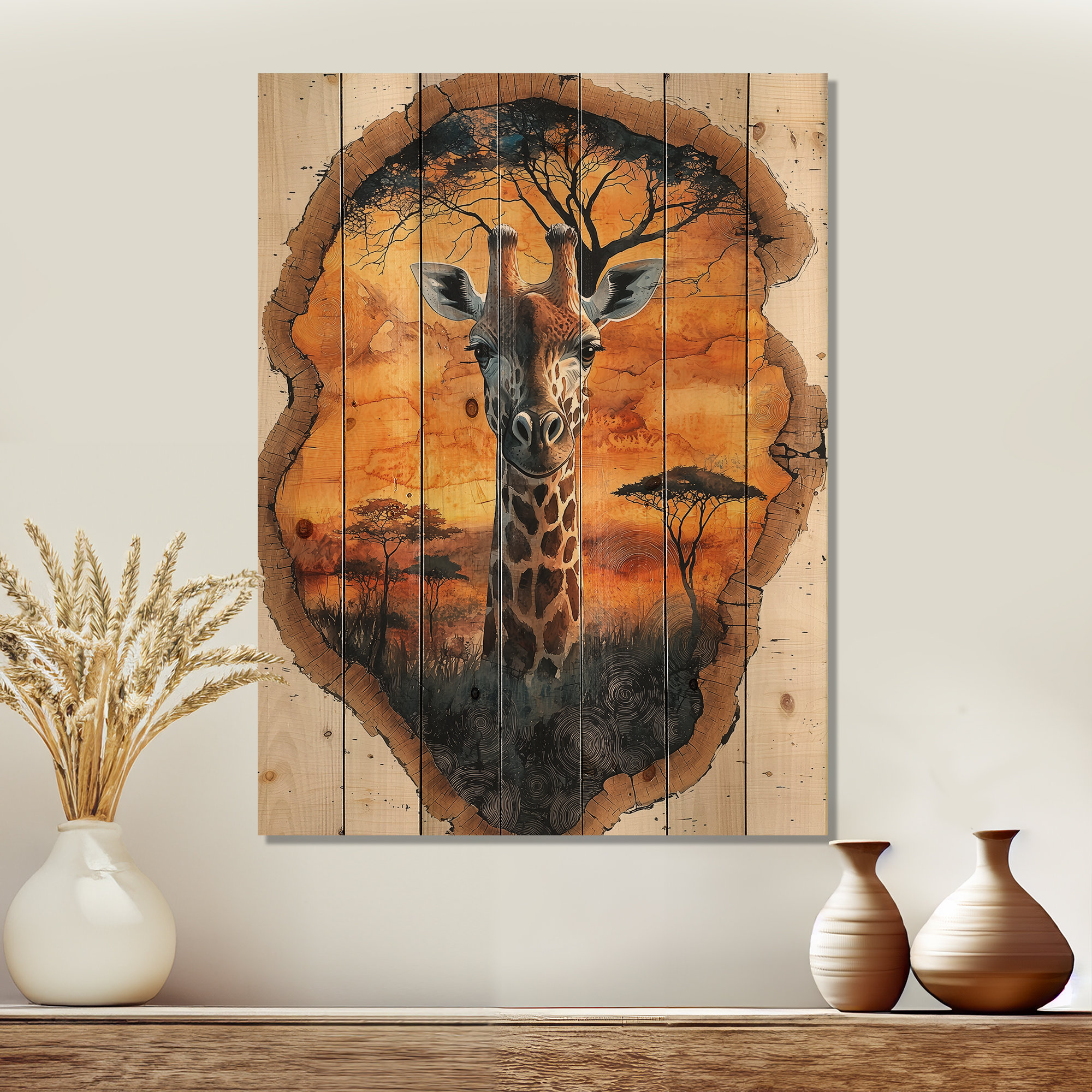Ophelia & Co. Silent Watcher Giraffe Portrait In African I - Giraffe ...
