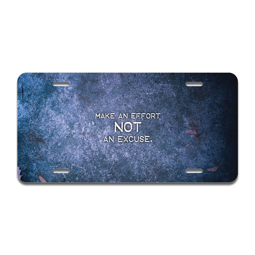 SignMission Make An Effort Aluminum Plate Frame | Wayfair