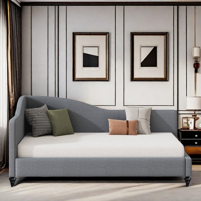 Red Barrel Studio® Aileigh L-Shaped Daybed with Solid Wood Legs | Wayfair