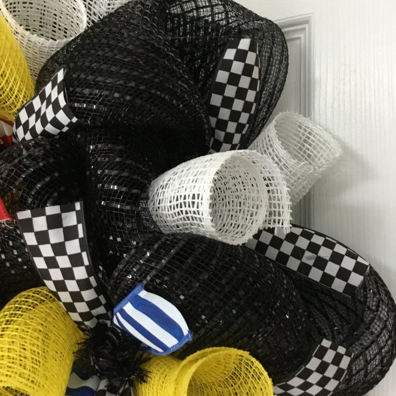 The Party Aisle™ Nascar Racing Sports Wreath | Wayfair