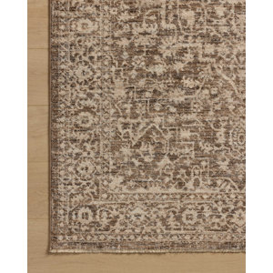 Bungalow Rose Allysan Dark Taupe / Natural Area Rug | Wayfair